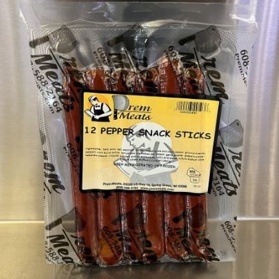 Prems 12 Pepper Snack Sticks - Prem Meats
